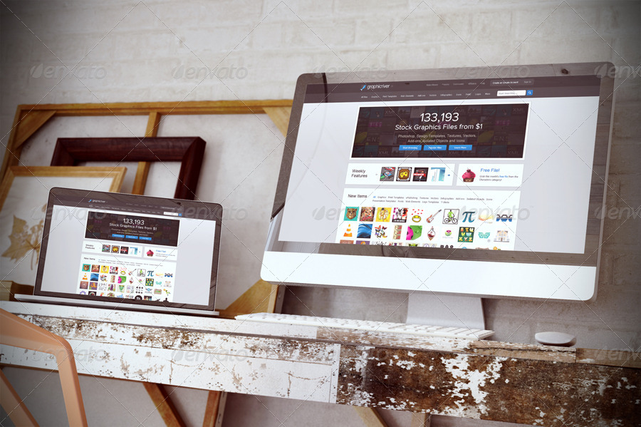 Responsive Device Mockup Bundle, Graphics | GraphicRiver